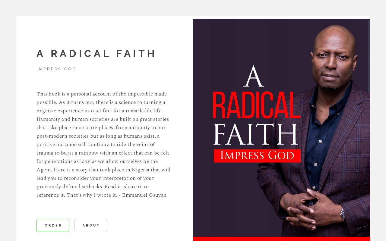 A Radical Faith Book